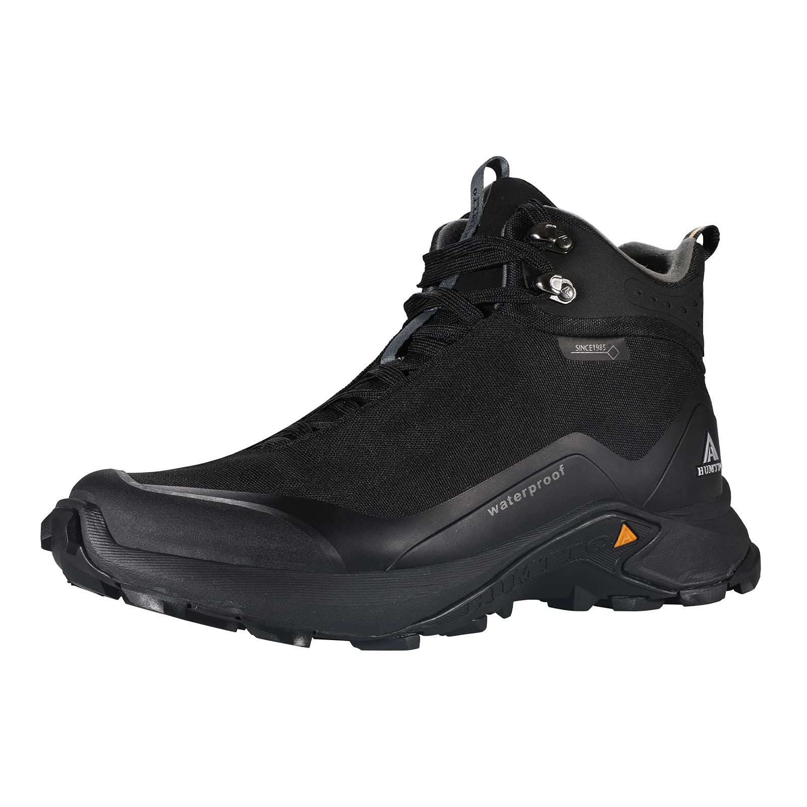 HUMTTO Hiking Shoes for Men Lightweight Anti Slip Outdoor Trekking Ankle Boots (Black, Numeric_9_Point_5)