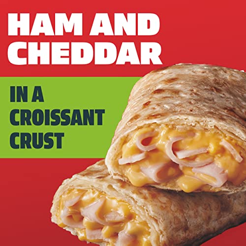 Hot Pockets Hickory Ham Cheddar Croissant Crust Frozen Snacks, Hot Pockets Made with Real Reduced Fat Cheddar Cheese, 9 Oz, 2 Count