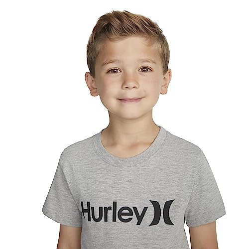 Hurley Boys' Big One and Only Graphic T-Shirt, Dark Gray, Large
