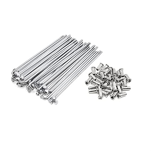 JINYAWEI Spokes Nipples 10PCS 14G Bicycle Spokes with Nipples Stainless Steel Mountain Road Bike High Strength Bicycle Spokes Cycling Spokes (Color : 292MM)