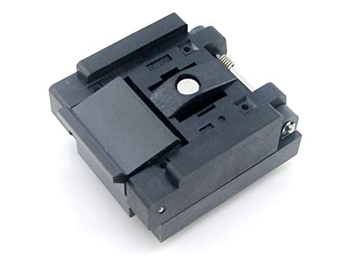 QFN56 Clamshell Programming Adapter Socket/Burning Socket/IC Test Socket QFN-56BT-0.5-01, 56-Pin, 0.5mm Pitch, IC Test Burn-in Socket, Applied to QFN56, MLP56, MLF56 Packages.