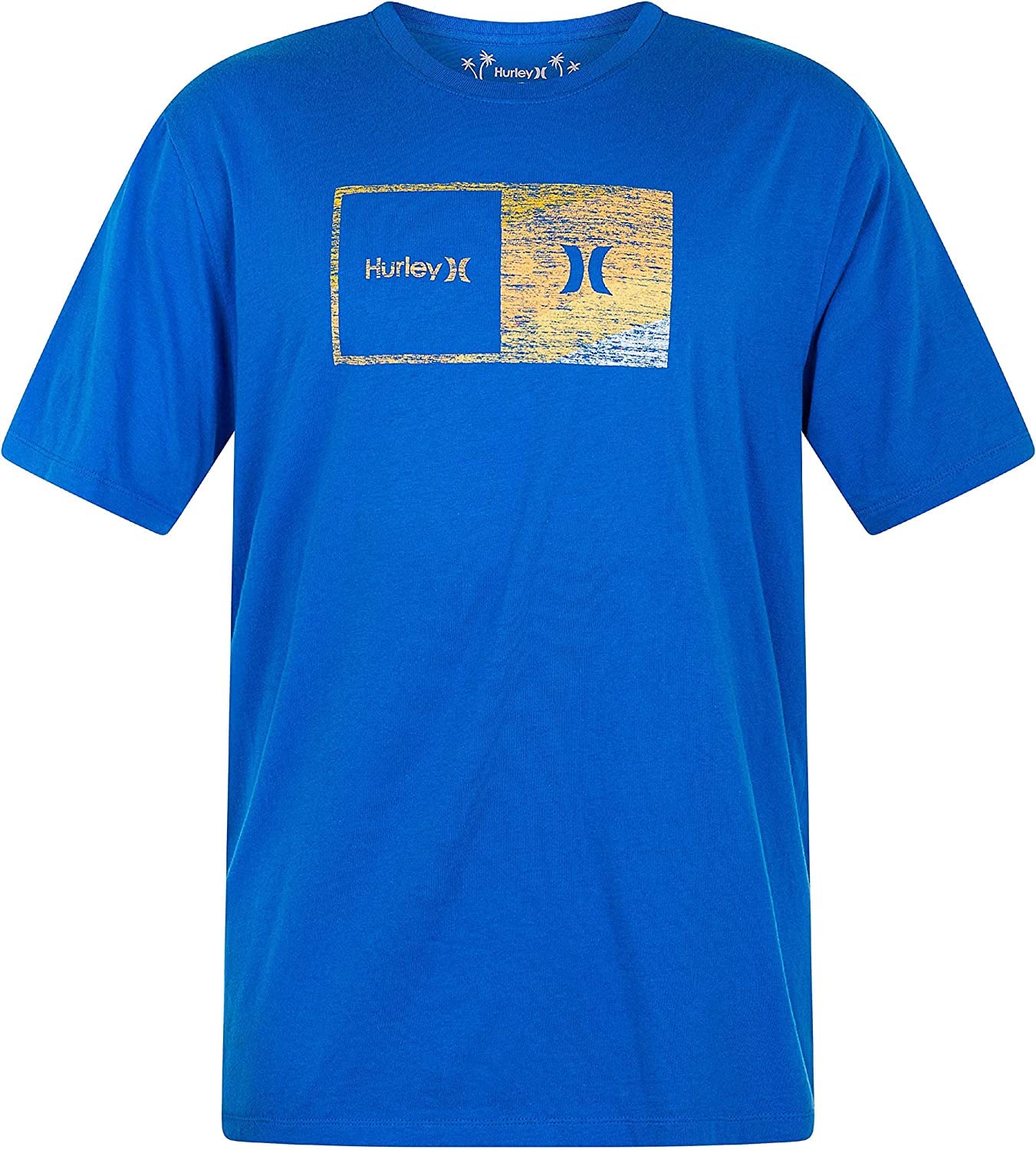 Hurley mens Icon Slash Gradient T-shirt T Shirt, Signal Blue, XX-Large US