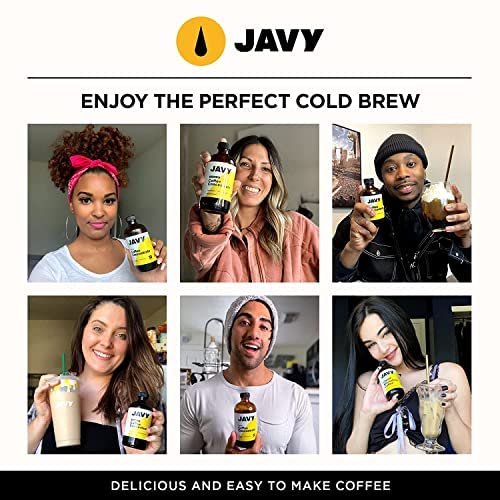 Javy Coffee Concentrate - Cold Brew Coffee, Perfect for Instant Iced Coffee, Cold Brewed Coffee and Hot Coffee, 35 Servings