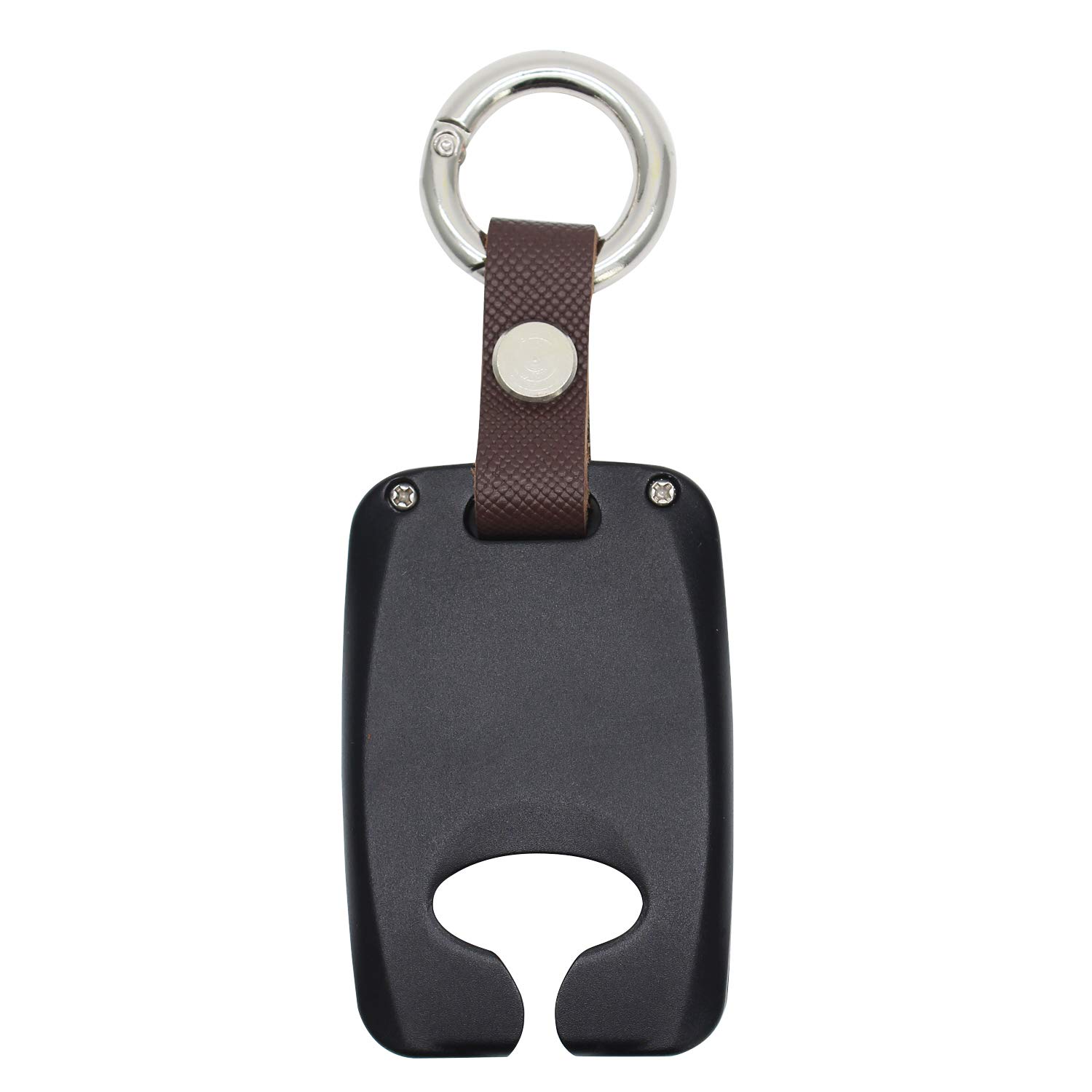 HHYE0130 - Black Aluminium Alloy Remote Car Key Fob Case 2/3/4/5/6 Button Protector Cover Shell Keychain For For Chevrolet/GMC vehicles
