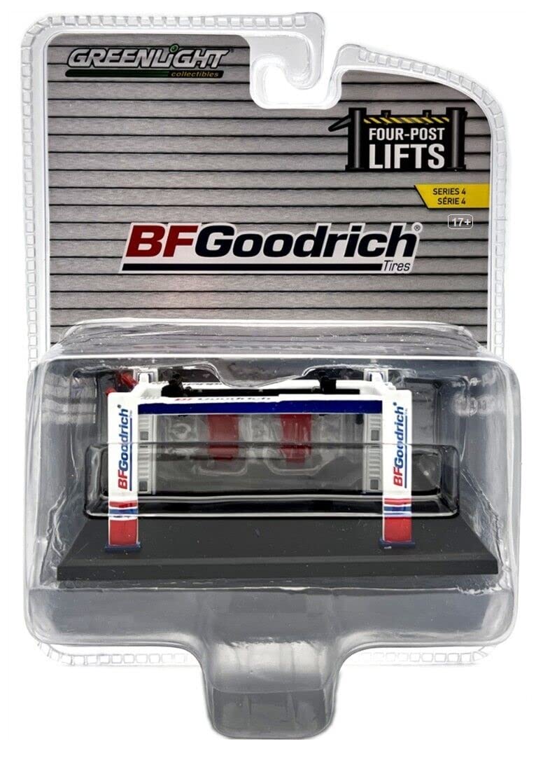 Greenlight 16150-B Auto Body Shop - Four-Post Lifts Series 4 - BFGood Rich Tires 1:64 Scale Diecast