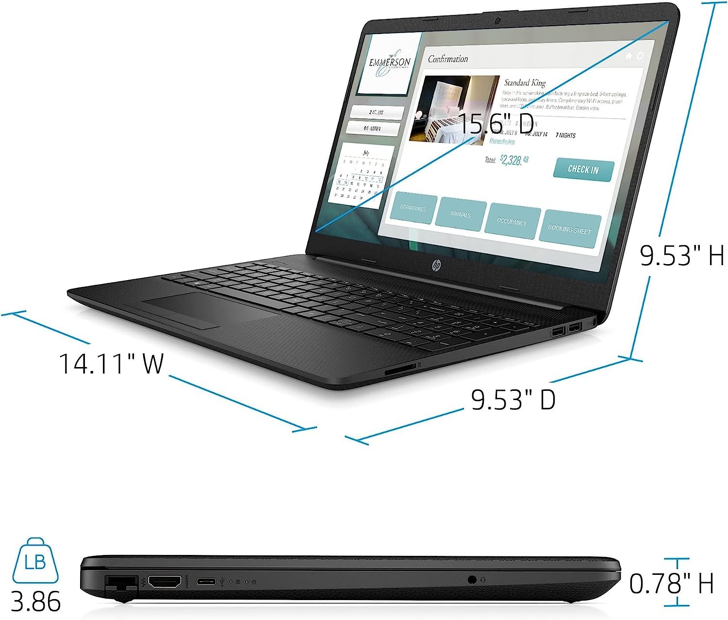 HP Newest Flagship 15.6 HD Pavilion Laptop for Business and Student, Intel Quad-Core Pentium N5030, 16GB RAM, 512GB SSD, Webcam, Online Conferencing, Fast Charge, WiFi, Win 11, w/GM Accessory, Black