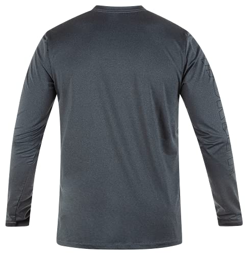 Hurley Men's Standard H2O-Dri Hybrid UPF Long Sleeve Shirt, Smoke Grey, XX-Large