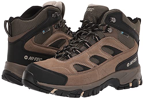 HI-TEC Men's H-54245 Hiking Boot, Smokey Brown/Olive/Snow, 11