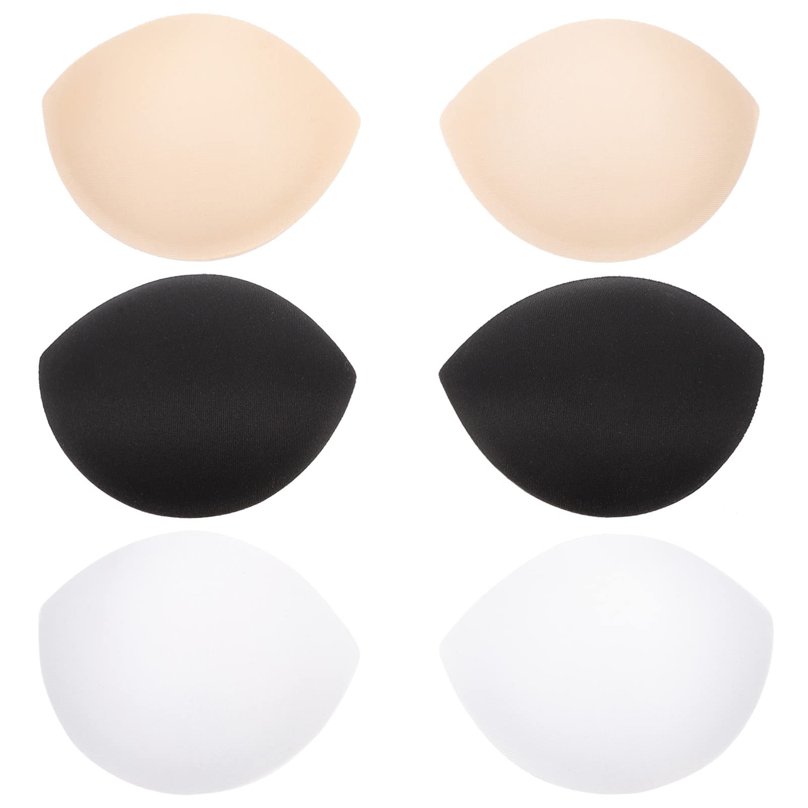 ifundom 3 Pairs Bra Pads Inserts Removable Bra Cups Inserts Breast Enhancers Bra Insert Pads for Bikini Top Swimsuit Sport Bra