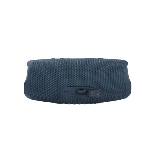 JBL Charge 5 Waterproof Portable Speaker with Built in Powerbank and gSport Carbon Fiber Case (Blue)
