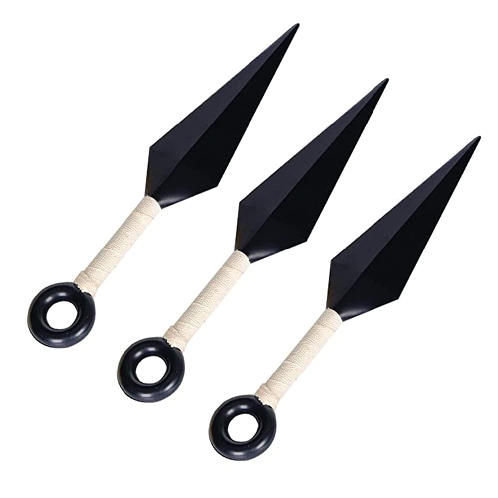 Innolage Ninja Toy, Small Plastic Toy Ninja Theme Costume, Cosplay (3 Pieces) Black, 5.12inch