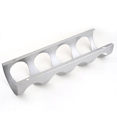UPKOCH Wall Mounted Wine Racks, Stainless Steel Wine Bottle Rack, Wine Bottle Display Holder, Metal Hanging Bottle Organizer, Storage Shelf Organizer for 4 Bottles