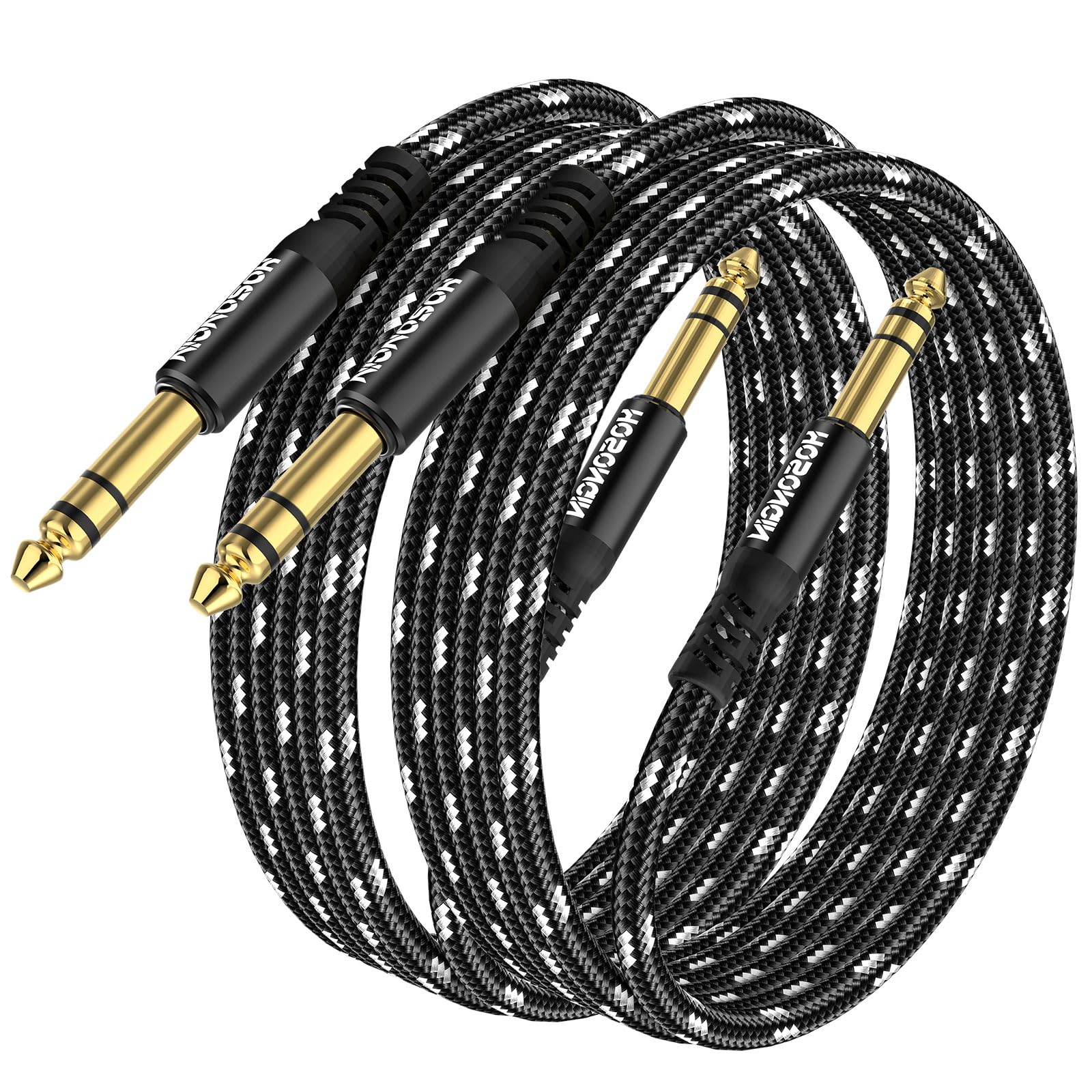 HOSONGIN XLR Female to 1/4 TS Unbalanced Microphone Cable, Quarter inch (6.35mm) TS Mono Jack Unbalanced Interconnect Mic Cord - 6.6 Feet