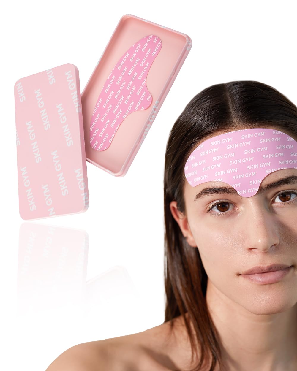 SKIN GYM Silicone Forehead Wrinkle Patches Reusable - Disposable Forehead Wrinkles Treatment to Smooth & Help Skincare Products | Eco Friendly, Anti-aging, 100% Silicone & Reusable Brow Mask