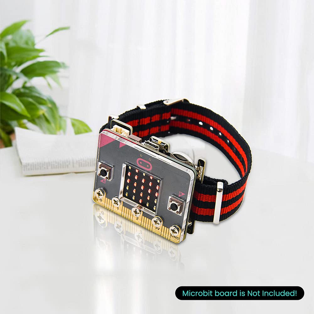 KEYESTUDIO Smart Watch Starter Kit for BBC Micro:bit V1 V2 Coding DIY for Beginners Kids (Without Microbit)