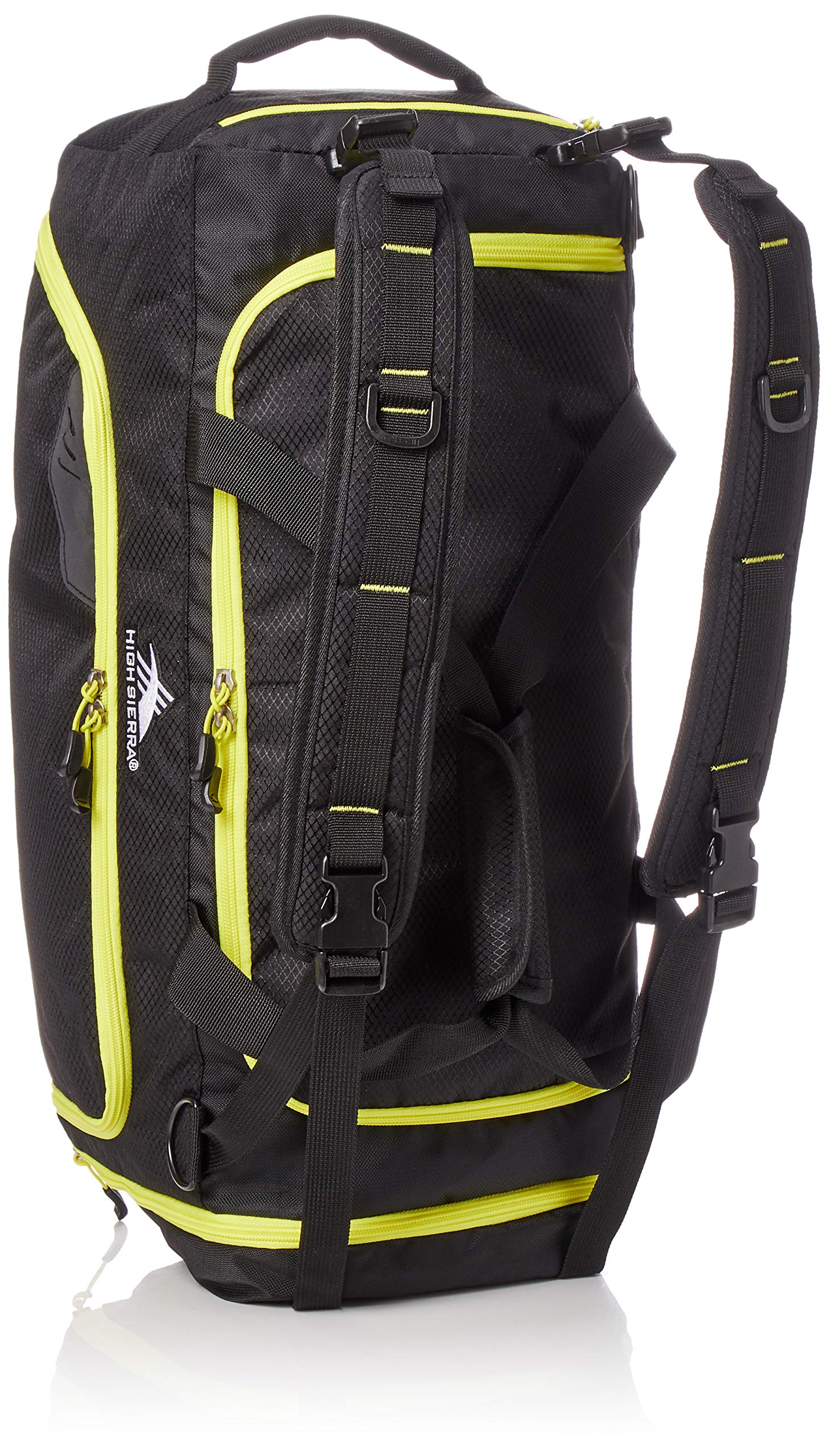 High Sierra(ハイシェラ) Men's Duffel Bag, Black/Yellow