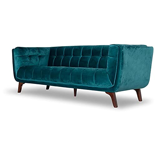 Home Square 3 Piece Furniture Set with 78" Velvet Sofa and 88" Velvet Sofas