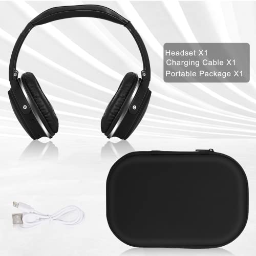 UrbanX UX991 Wireless Bluetooth Stereo Earphones High Resolution Audio Deep Bass Superior Comfort Over The Ear Headphones with Mic for Samsung Galaxy Tab S7 FE Phone Call Support