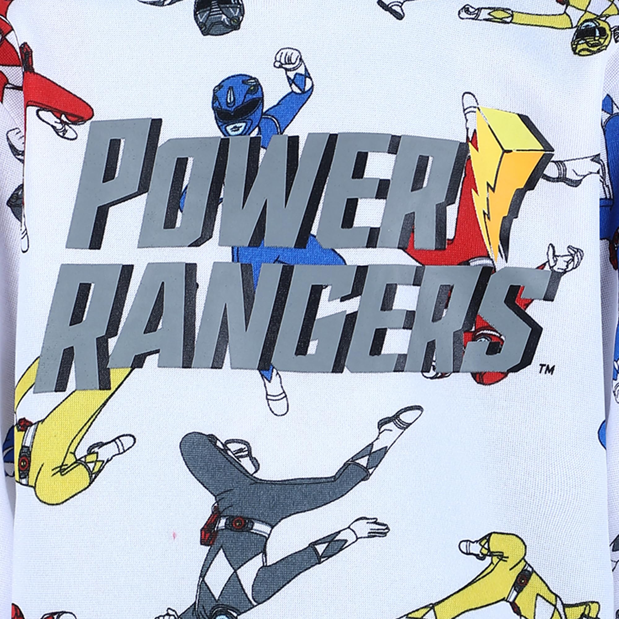 Hasbro Power Rangers Boys’ Hooded Sweatshirt and Jogger Set for Little Kids – Blue