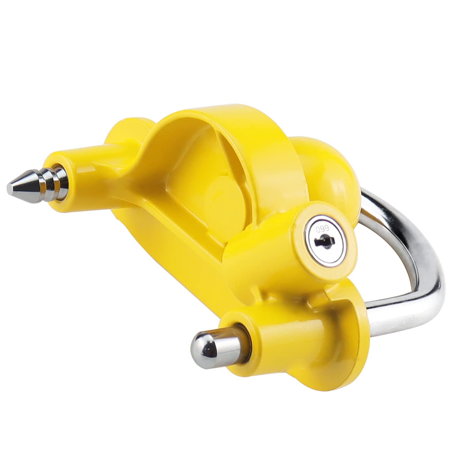 Improvedhand Trailer Hitch Lock Coupler Ball Tow Lock U-Shape Universal Adjustable Heavy-Duty Fits for 1-7/8'' 2'' 2-5/16'' couplers, Replace#72783, Yellow