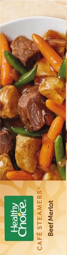 Healthy Choice Cafe Steamers Beef Merlot, Frozen Meal, 9.5 OZ
