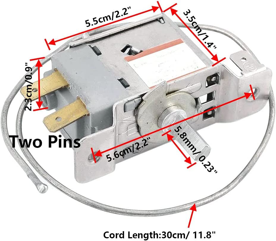 Rannb AC 220V WPF22A 2 Pin Terminals Refrigerator Thermostat Freezer Temperature Controller