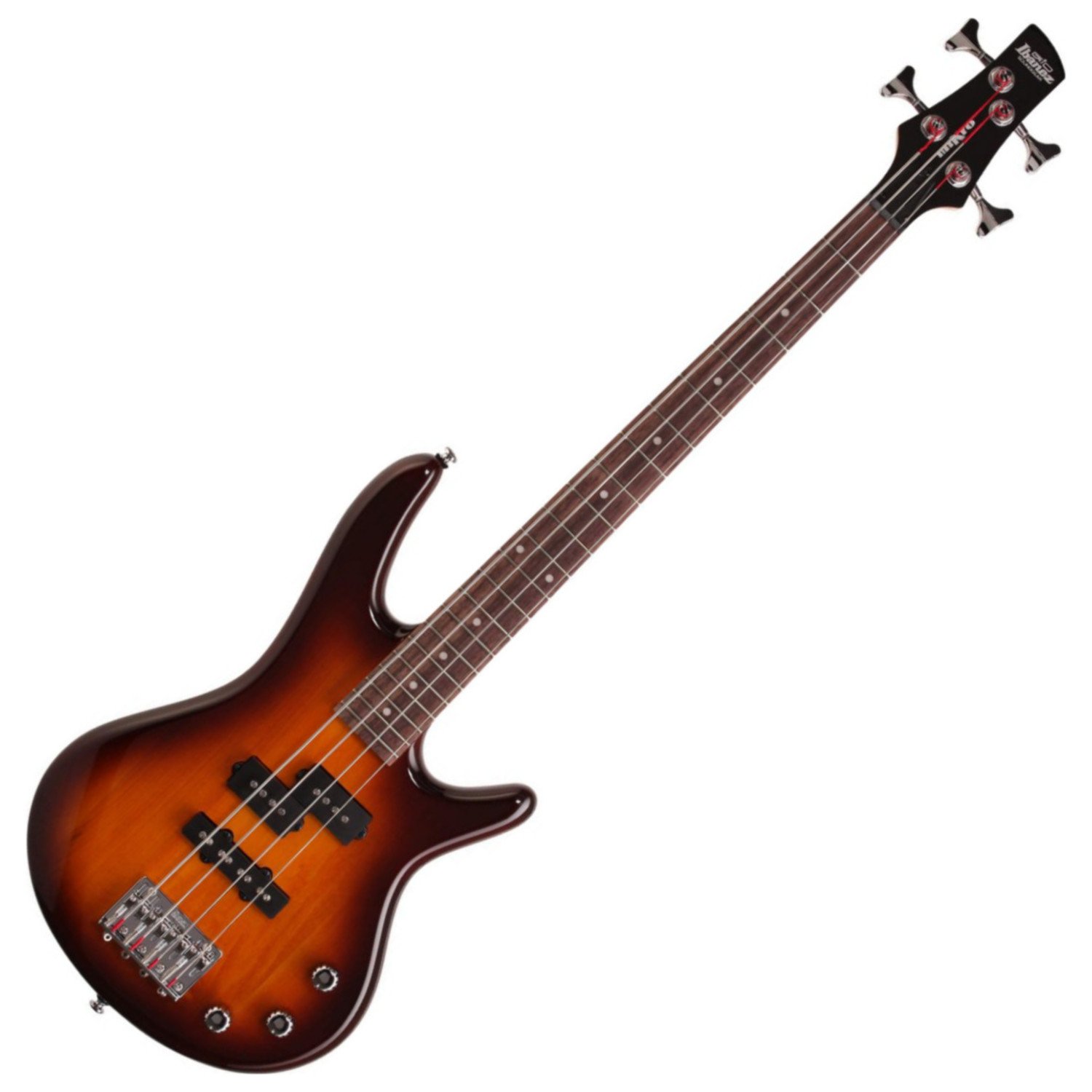 Ibanez GSRM20 BS Mikro 4-String Brown Sunburst Bass Bundle w/Gig Bag
