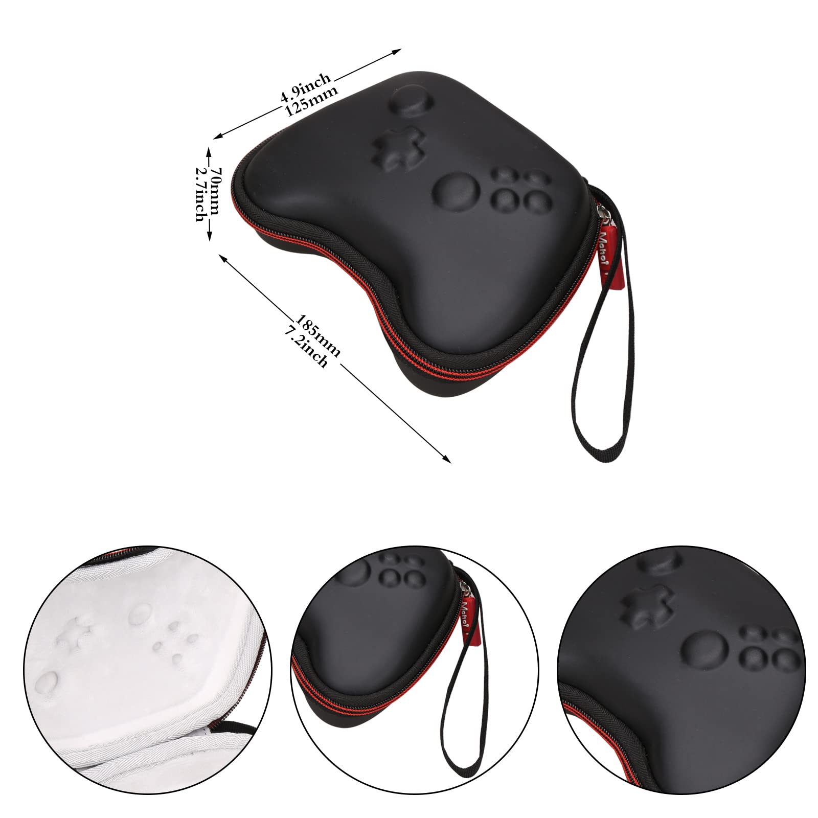 Mchoi Hard Portable Case Compatible with Xbox Core, Xbox One S Wireless Controller, CASE ONLY