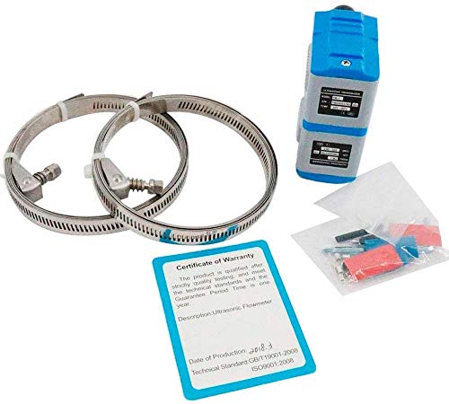 RaeSung Digital Portable Ultrasonic Flowmeters Flow Meter TUF-2000B+TM-1 DN50-700mm with TM-1 Medium Clamp-on Transducer