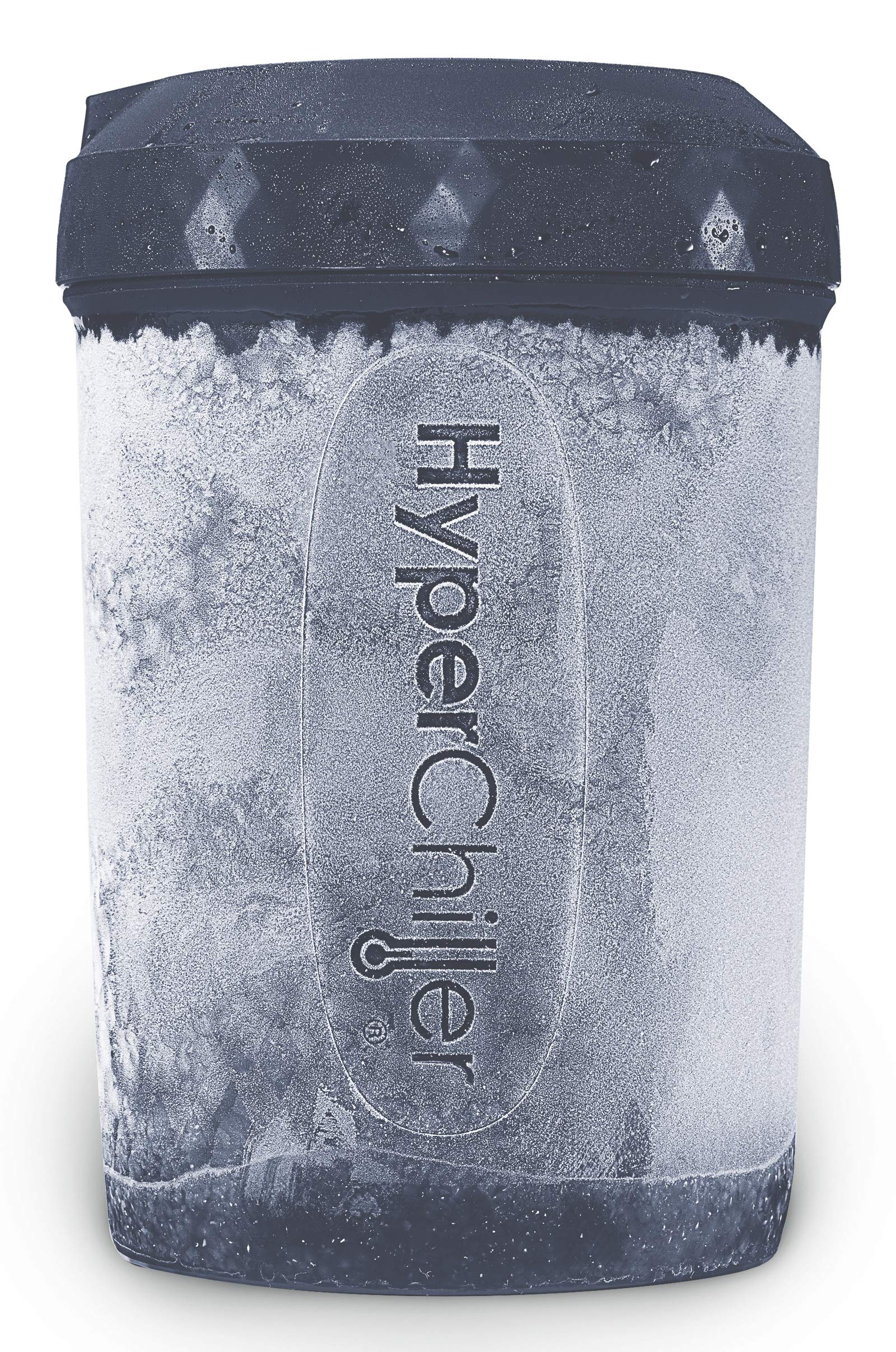 HyperChiller HC2BG Patented Iced Coffee/Beverage Cooler, NEW, IMPROVED,STRONGER AND MORE DURABLE! Ready in One Minute, Reusable for Iced Tea, Wine, Spirits, Alcohol, Juice, 12.5 Oz, Slate Blue