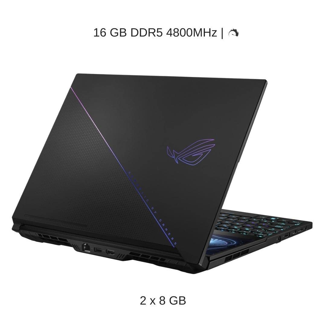 HIDevolution ASUS ROG Zephyrus Duo 16 GX650RM 16" WUXGA 165Hz, 3.2 GHz Ryzen 7 6800H, RTX 3060, 16 GB 4800MHz RAM, 1 TB PCIe SSD