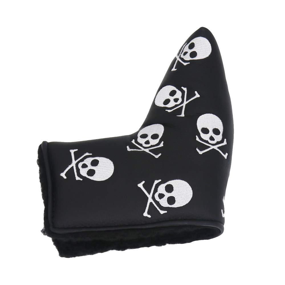 HISTAR Golf Skull Headcover Skull Design Putter Cover Blade Head Cover for Scotty Cameron Taylormade Odyssey