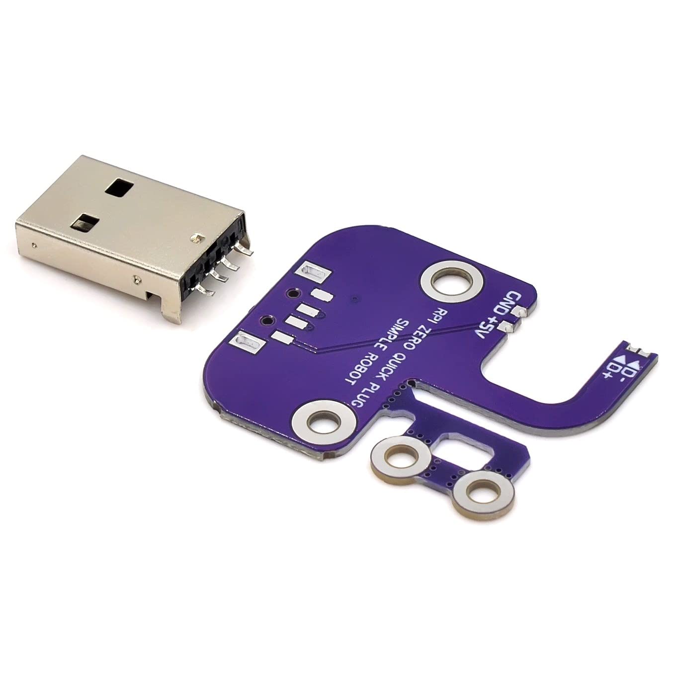 Printer Accesstories USB Adapter Board for Raspberry Pi Zero W Micro USB to Type A USB Adapter Board Expansion Board USB Power Supply