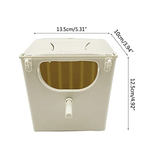 Thereisno Parrot Breeding BoxHanging Bird Nest Bird Cage Plastic House Mating Boxfor Lovebird Parakeet Cockatiel Budgie Conure Hanging Birds Nest