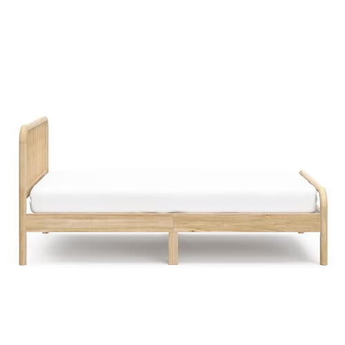 Storkcraft Next Porto Twin Bed (Natural) – GREENGUARD Gold Certified Fits Standard Twin Mattress, Sleek and Elegant Design, Easy to Assembly, Easy-to-Match Style