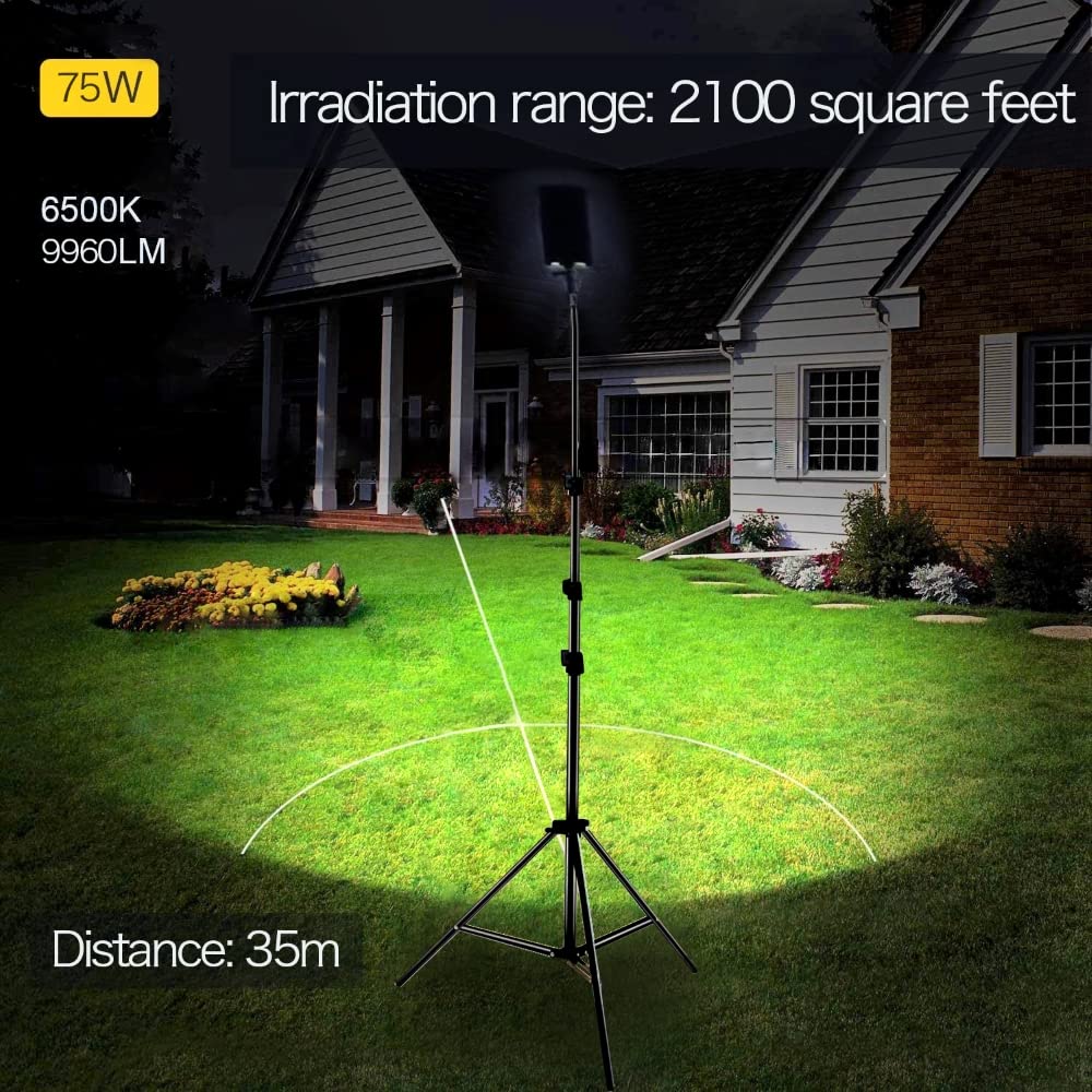 JUFENGRKS Led Camping Lights with Stand 9960Lm Super Bright Portable Telescopic Pole DC12V Camp Lighting Remote Control Accessories Dimmable Tripod Work Light Outdoor Flood Lamp Rod Supplies