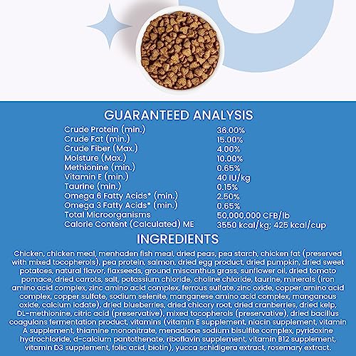 I and love and you Naked Essentials Dry Cat Food - Chicken + Pumpkin for Digestive Support - Grain Free, Real Meat, Prebiotics + Probiotics, 3.4lb Bag