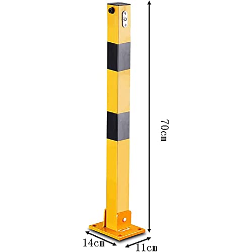 ZCBYBT 70Cm Road Safety Bollards Foldable Parking Barriers Vehicle Pillar Guardrails Parking Space Locks, Used for Lane Parking Interception and Protection