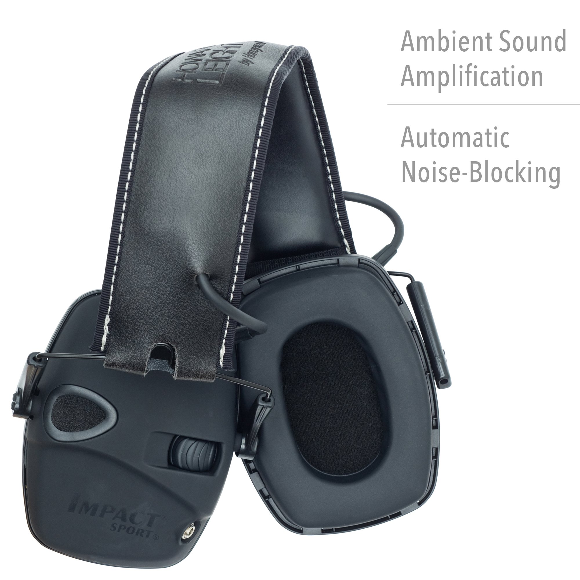 Howard Leight by Honeywell Impact Sport Sound Amplification Electronic Shooting Earmuff with Hard Case (R-02601)