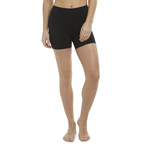 Jockey Womens 2 Pack Bike 5'' Casual Shorts, Deep Black/Deep Black, X-Large US