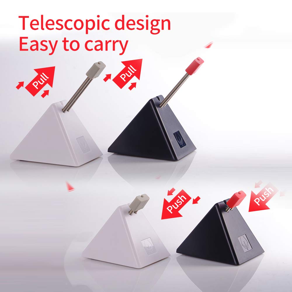 Hotline Games Mouse Bungee Mouse Cord Clip Cord Management System Fixer Holder for Esports FPS Game (3.0 New White)