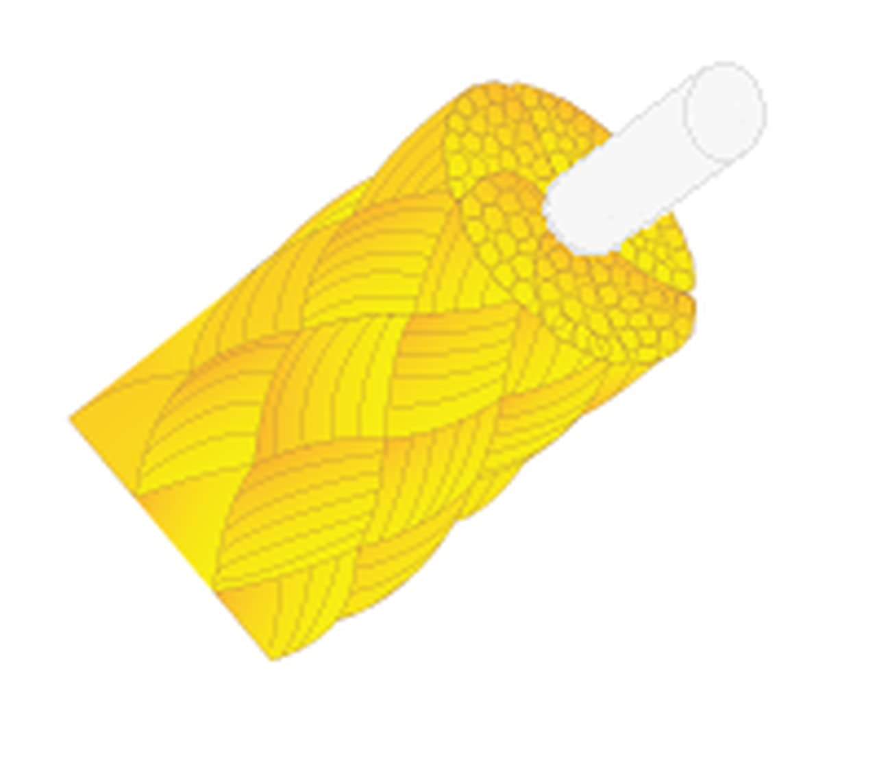 Hitena Assist Cord - PC (Polymer Core) UV Yellow. Multi-Layer Assist Cord for Jigging Setup. Polymer Core with Strong Sping-Back Action to Minimize Line Tangle