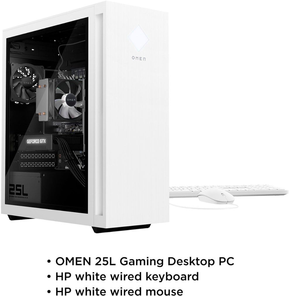 HP Victus 15L Gaming Desktop Computer - 12th Gen Intel Core i7-12700 12-Core up to 4.9 GHz Processor, 64GB DDR4 RAM, 256GB NVMe SSD, GeForce RTX 3050 8GB Graphics, Wi-Fi 6 + Bluetooth, Windows 11 Pro