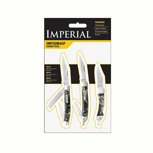 Imperial Schrade IMPCOM4CP Imperial Knife Combo Pack (3 Piece)