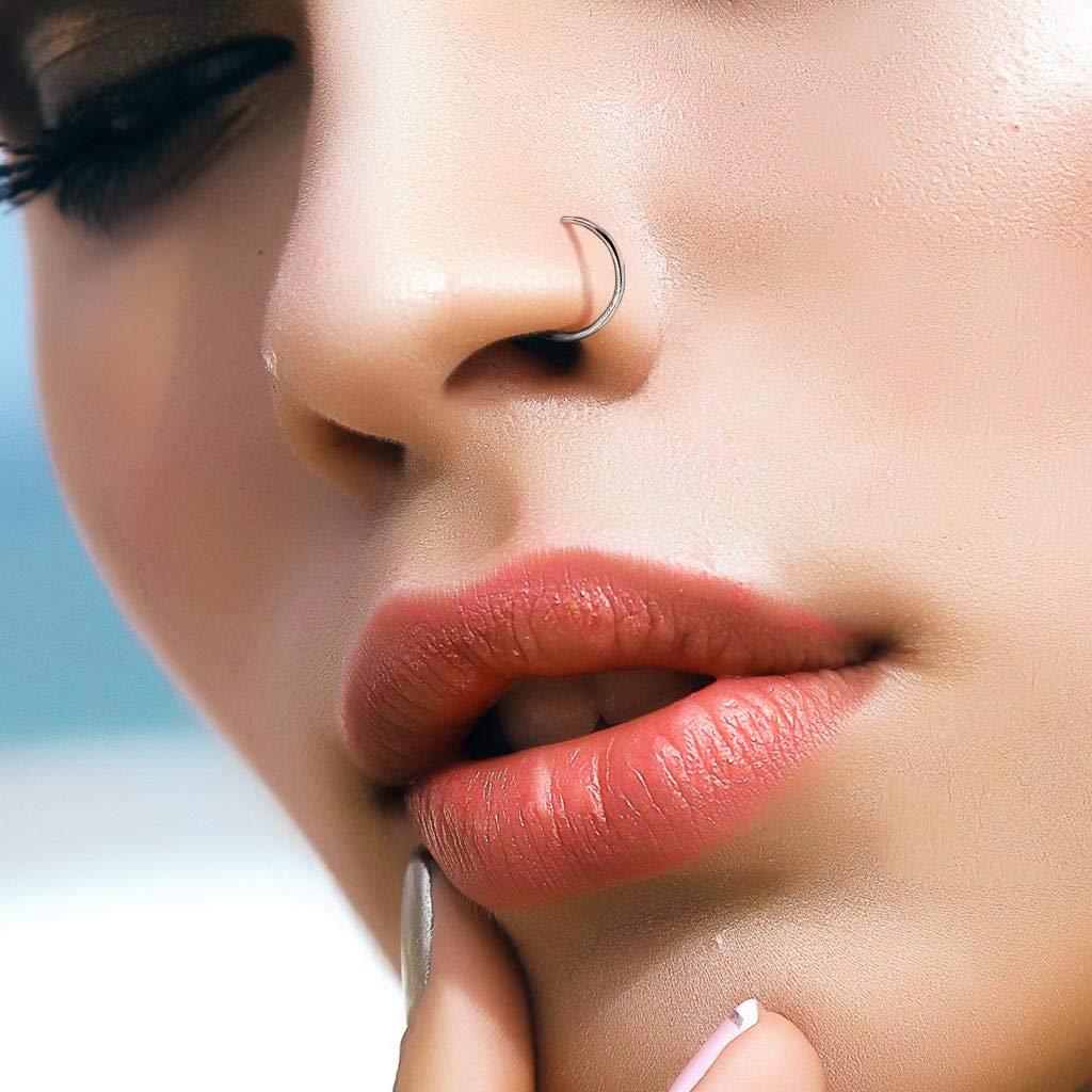 Hinged Seamless WildKlass Septum Clicker Ring 316L Surgical Steel (Sold Individually) (10g 12mm Gold)