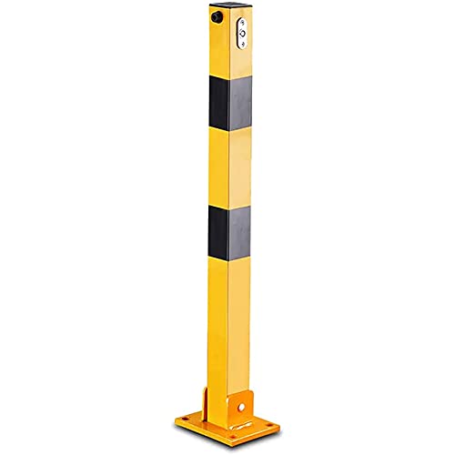 ZCBYBT 70Cm Road Safety Bollards Foldable Parking Barriers Vehicle Pillar Guardrails Parking Space Locks, Used for Lane Parking Interception and Protection