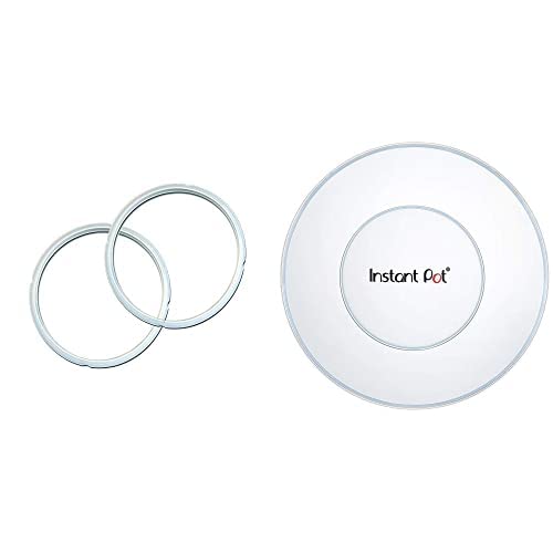 Instant Pot Sealing Rings 2-Pack Clear 5 & 6 Quart and Silicone Cover 5 & 6 quart
