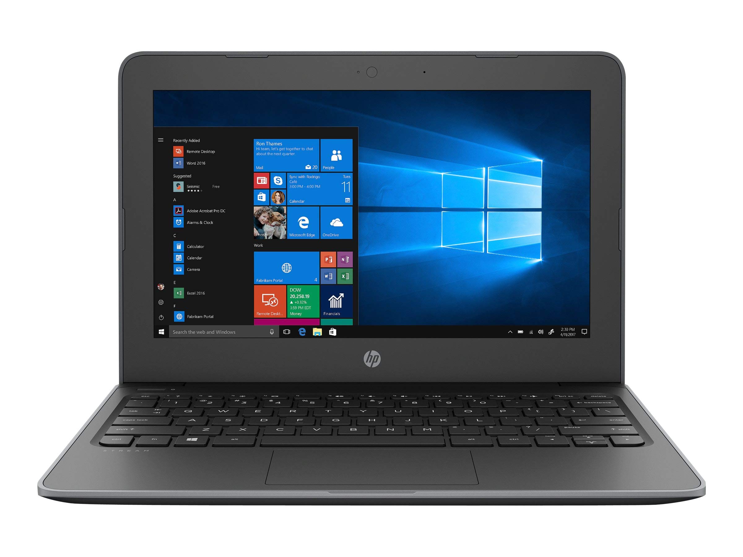 HP Stream 11 Pro G5 11.6" Notebook - 1366 x 768 - Intel Celeron N4000 Dual-core (2 Core) 1.10 GHz - 4 GB RAM - 64 GB Flash Memory - Intel Chip - Windows 10 Pro - Intel UHD Graphics 600 - English
