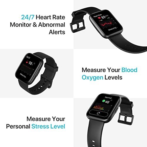 Smart Watch for Men Women - Answer/Make Calls/Quick Text Reply, 1.83" Screen for Android Phones iPhone Samsung Compatible IP68 Waterproof Smartwatch Fitness Tracker Heart Rate Blood Oxygen Monitor