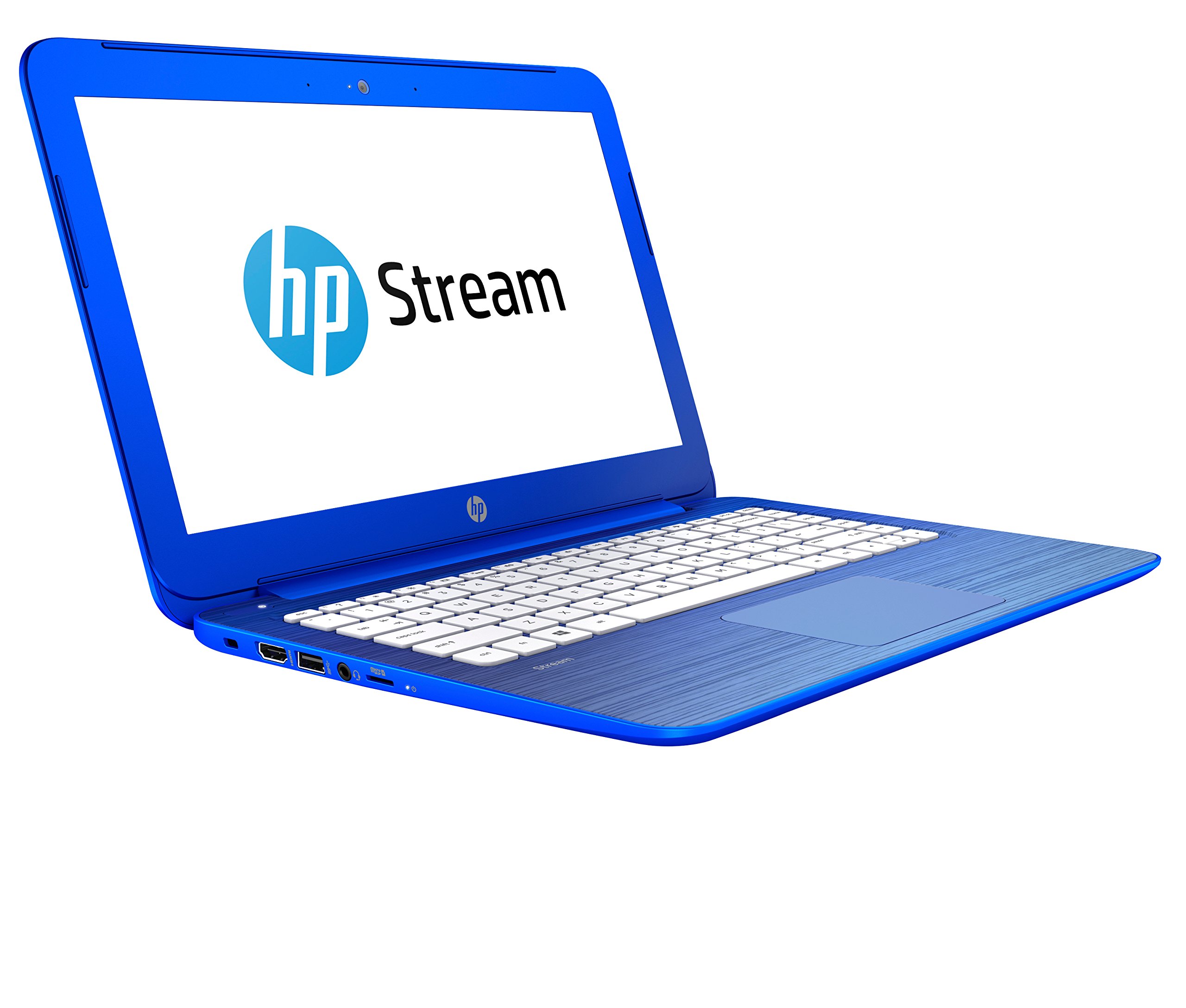 HP Stream 13-c291nr Signature Edition Laptop - 13.3" HD Display, Intel Celeron N3050, 2GB RAM, 32GB SSD, Windows 10, Office 365 Personal - Blue